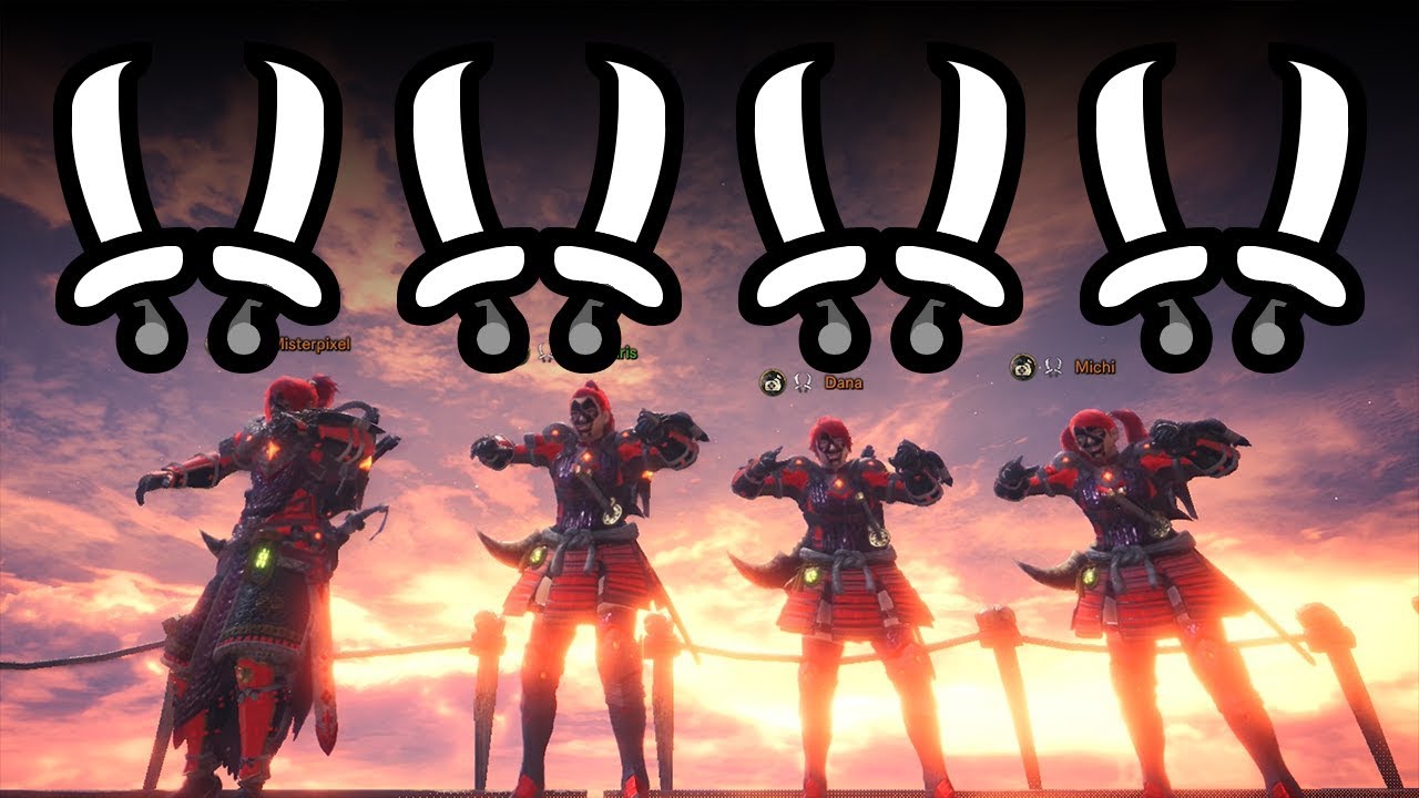 MHWorld | How strong are 4 Players with infinite Explosions? [4x100 ...