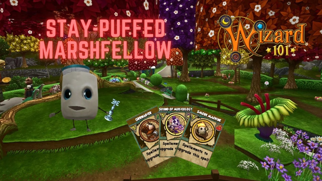 Wizard101: Stay-Puffed Marshfellow STONE KEY Boss - YouTube