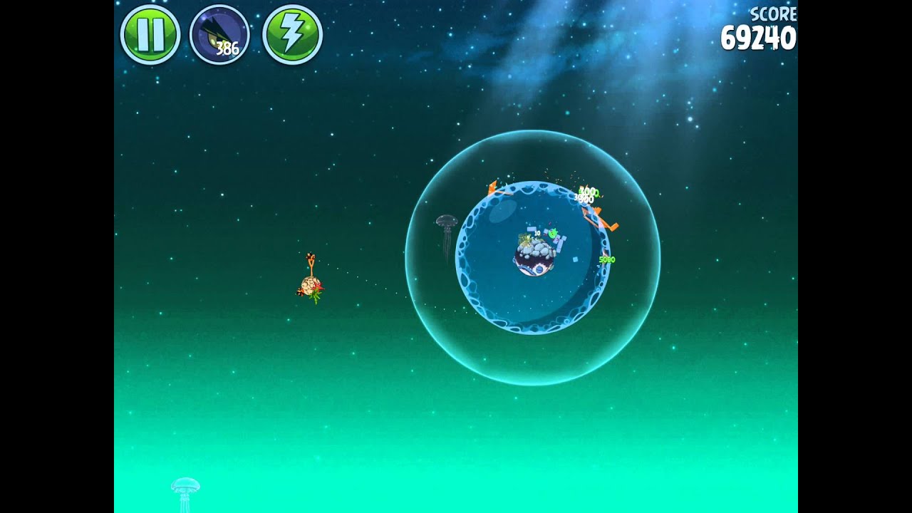 Angry Birds Space - Pig Dipper - level 6-8 Three Star Walkthrough - YouTube