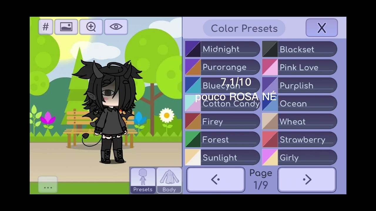 avaliando cores do gacha 💅🏻👁👄👁💅🏻 - YouTube