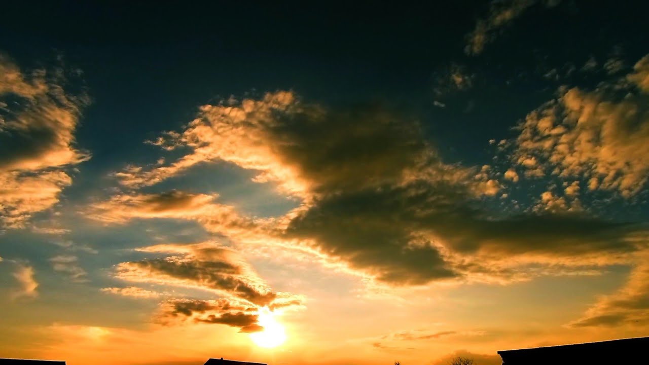 Wonderful Sunset Sky Video Background Footage - YouTube