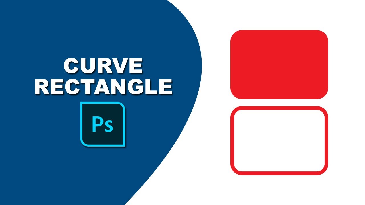 how to curve rectangle in photoshop - YouTube