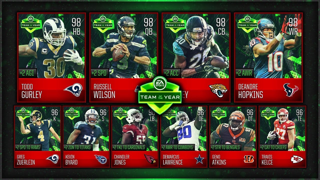 TEAM OF THE YEAR! MADDEN MOBILE 18! (CUSTOM PROMO) Crazy 98 OVERALLS ...