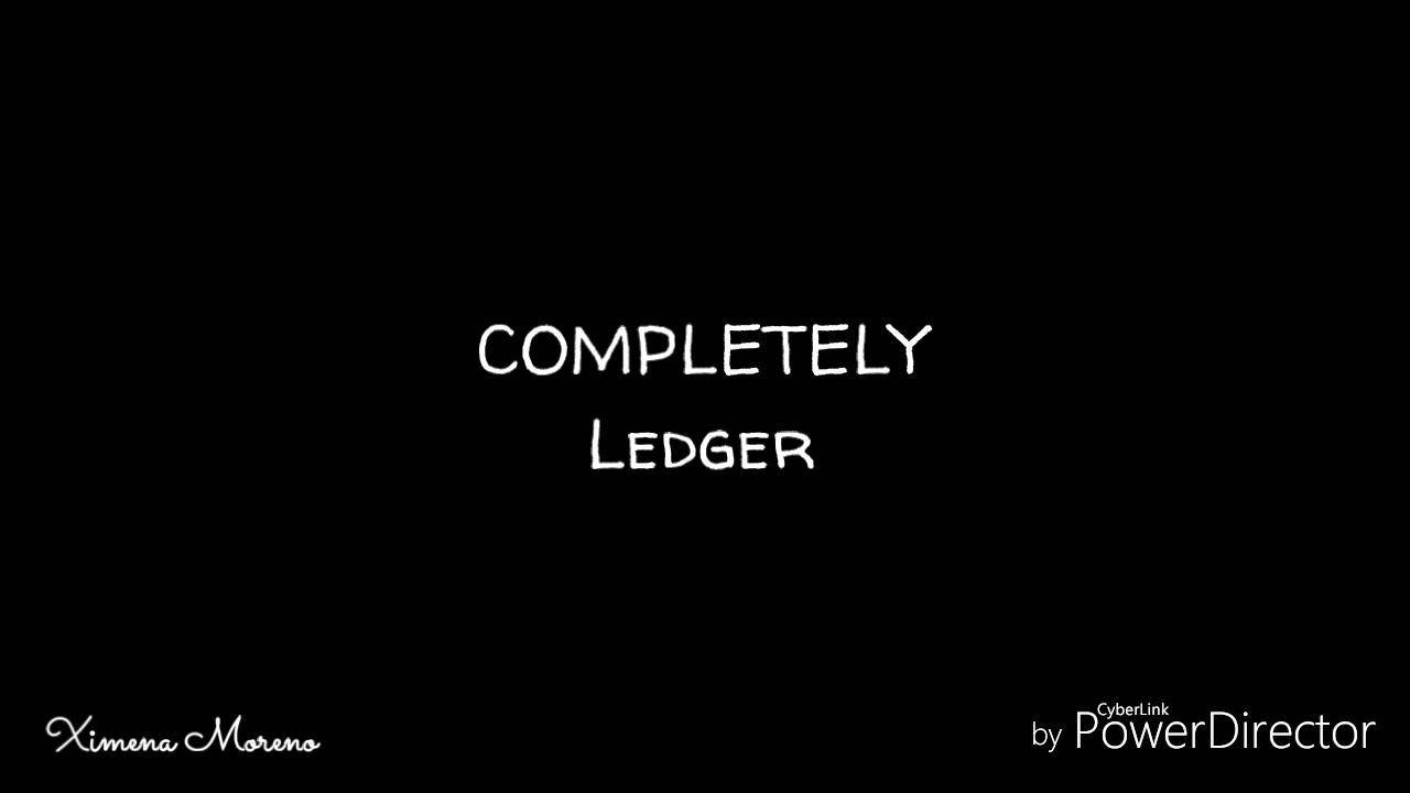 Completely - Ledger | Sub español + Lyrics - YouTube