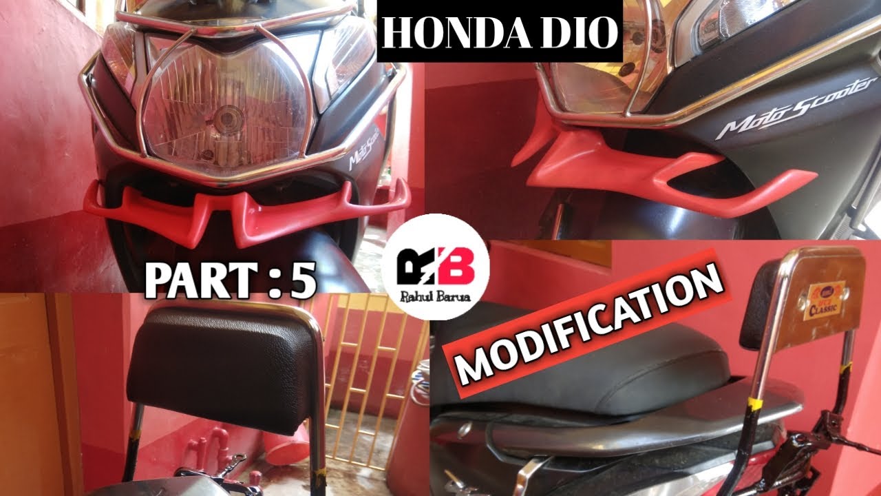 Honda Dio DLX I Modification Part - 5 I R15 V3 Winglet Installation On ...