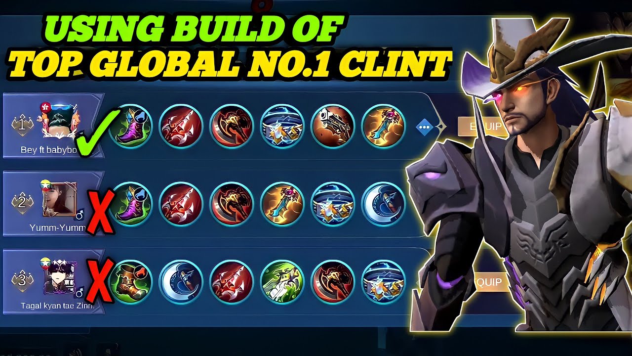 I TRIED USING BUILD OF TOP GLOBAL NO.1 CLINT! | BROKEN BUILD! | CLINT ...