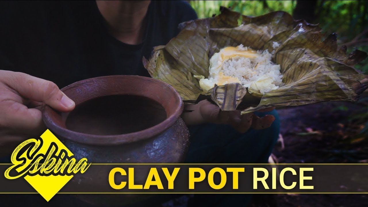 Clay pot Cooking | Pagkaing probinsya - Itlog at kanin sa palayok ...