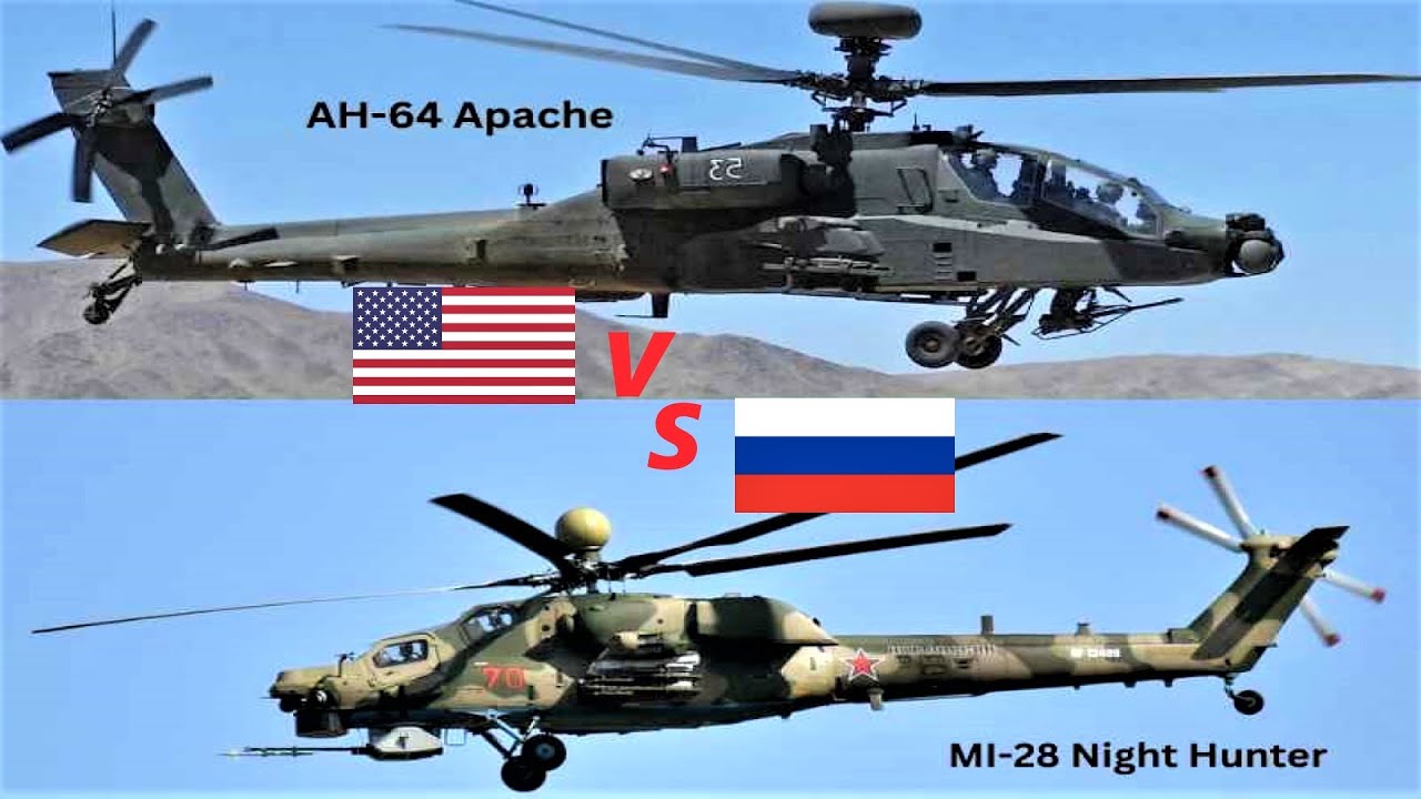 AH-64 Apache VS Mi-28(N) Havoc (Night hunter) | AH-64阿帕契 VS MI-28浩劫 ...