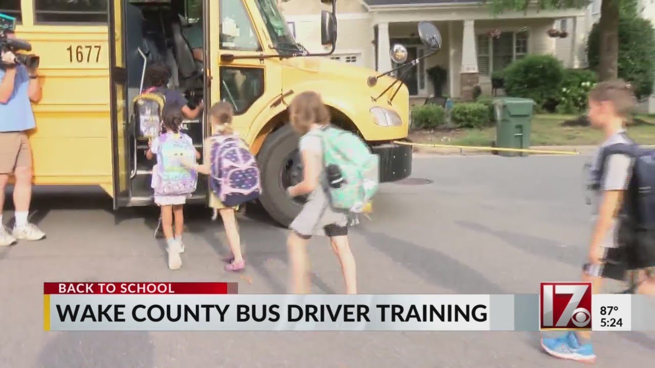 Wake County bus drivers get training ahead of new school year - YouTube