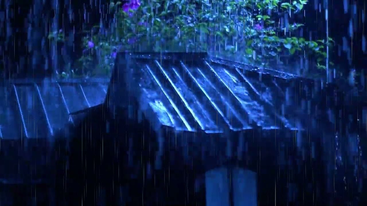 Overcome Insomnia with Heavy Storm Rain and Roaring Thunderstorm Sounds | Deep Relaxation Rain ...
