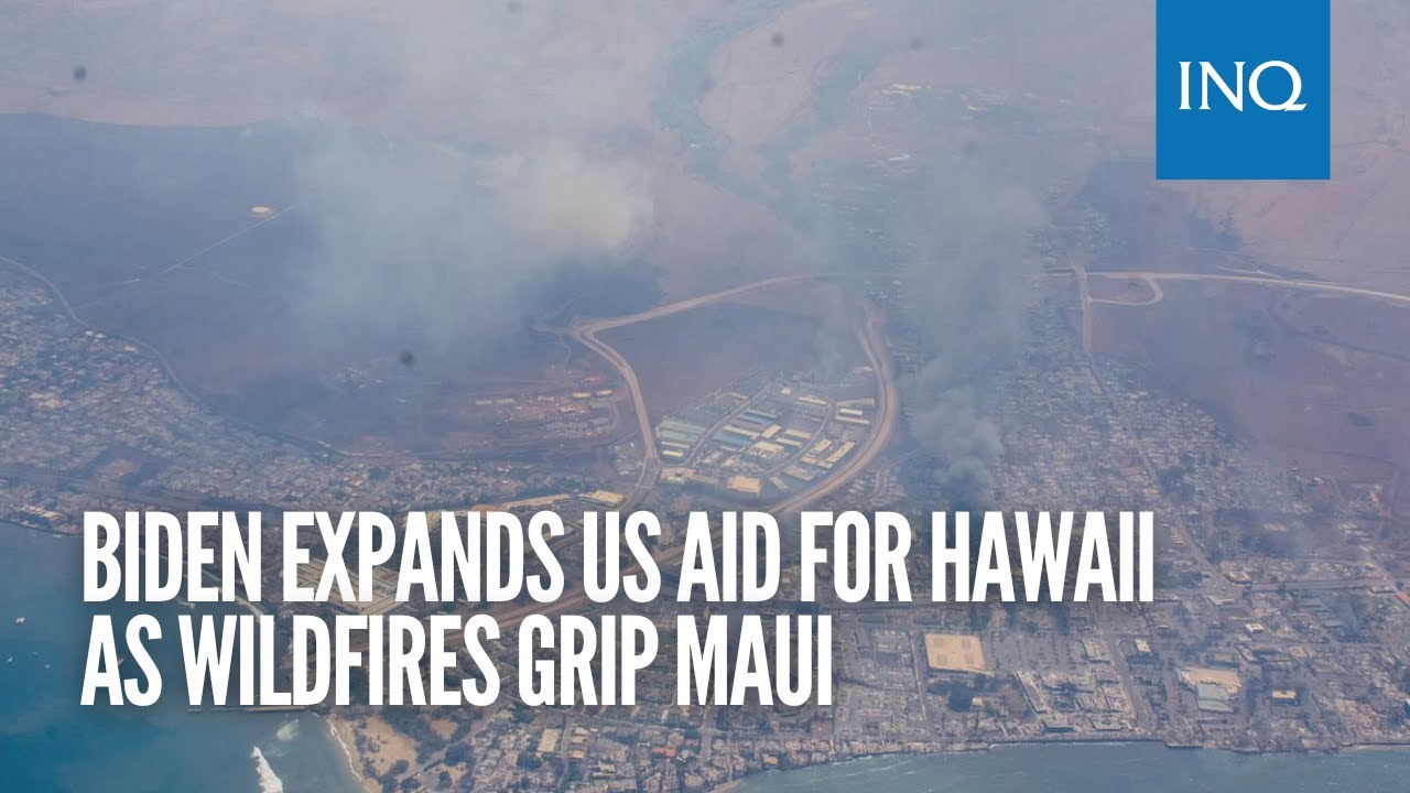 Biden expands US aid for Hawaii as wildfires grip Maui - YouTube