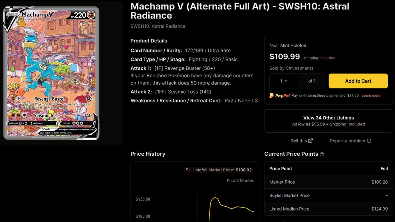 Machamp V (Alternate Full Art) - SWSH10: Astral Radiance - YouTube