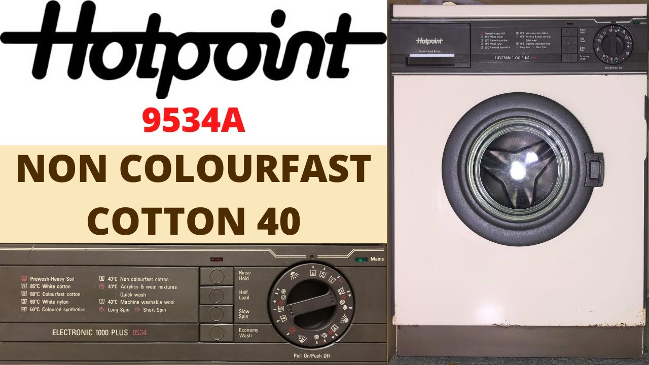 Hotpoint Electronic 1000 Plus 9534A Washing Machine - [5] Non ...