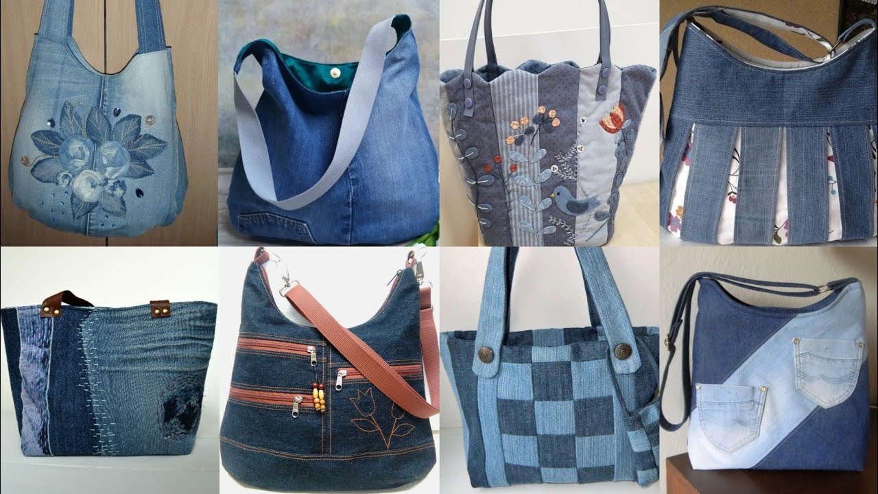 Unique latest denim handbags👜 ideas collection@glamorousideas - YouTube