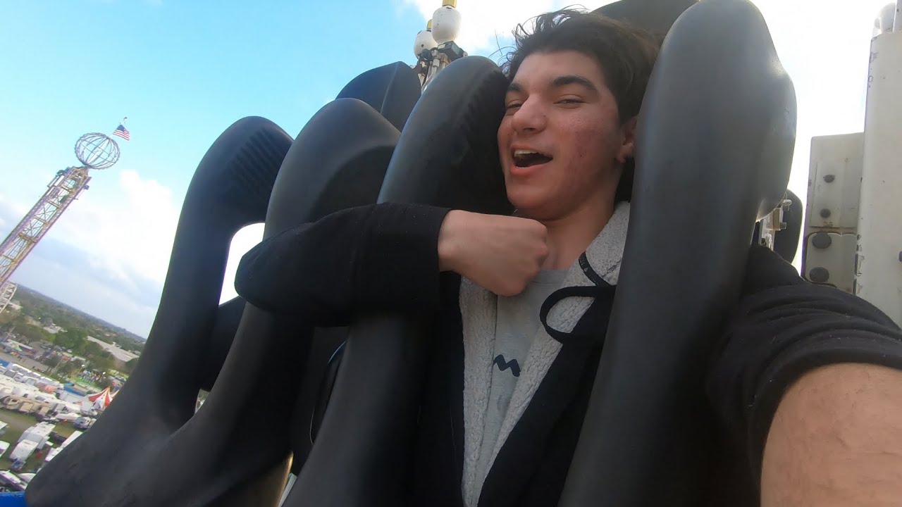 Having Fun Riding Mach 3 at The Youth Fair (Seventh ride of the day ...