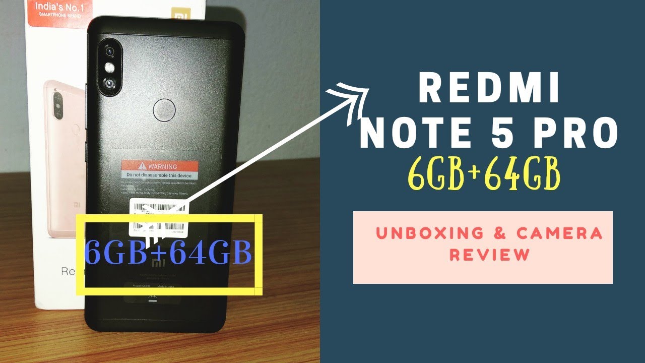 Xiaomi Redmi note 5 pro(6GB+64GB) Indian retail unit unboxing and ...
