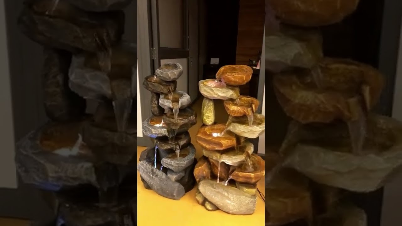 Stone textured Water Fountain - YouTube
