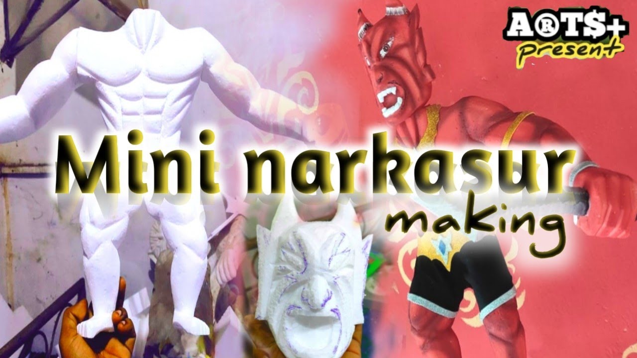 mini narkasur/narkasur in goa/Uttam Artist/making - YouTube