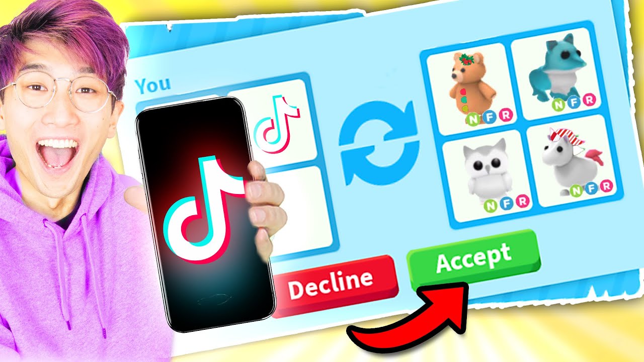 Can We Let TIK TOK DECIDE WHAT WE TRADE In Roblox ADOPT ME!? (TIK TOK ...