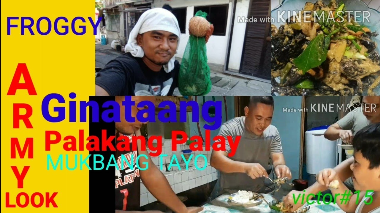Froggy Army Look/Ginataang Palakang Palay at Mukbangan - YouTube
