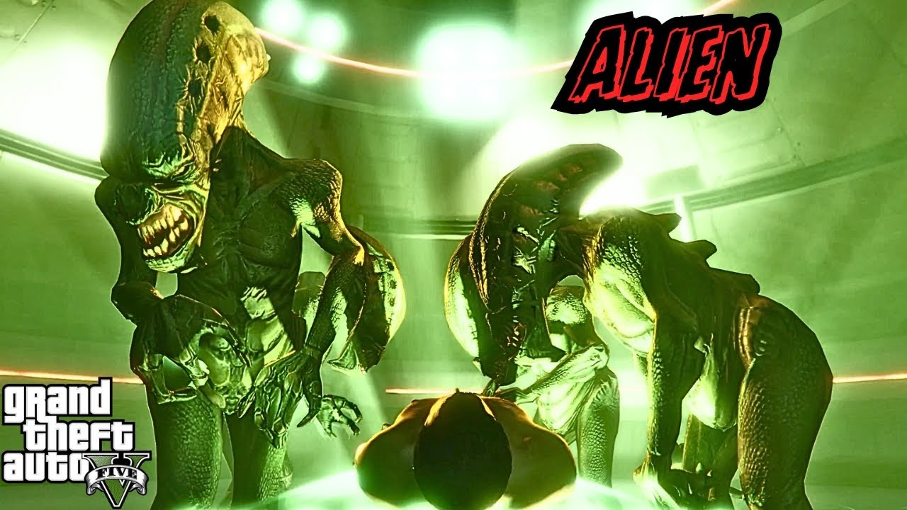 ALIEN ATTACK ON LOS SANTOS IN GTA V - YouTube