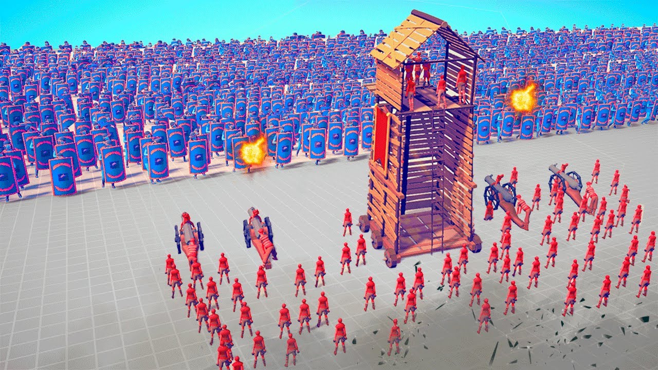 BOMBER ARMY TOWER DEFENSE 🪖 vs 👑 200x SHIELD UNIT/ Totally Accurate ...