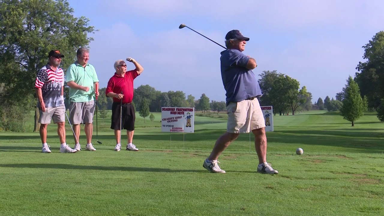 2018 Dearborn Firefighters Burn Drive Golf Outing - YouTube