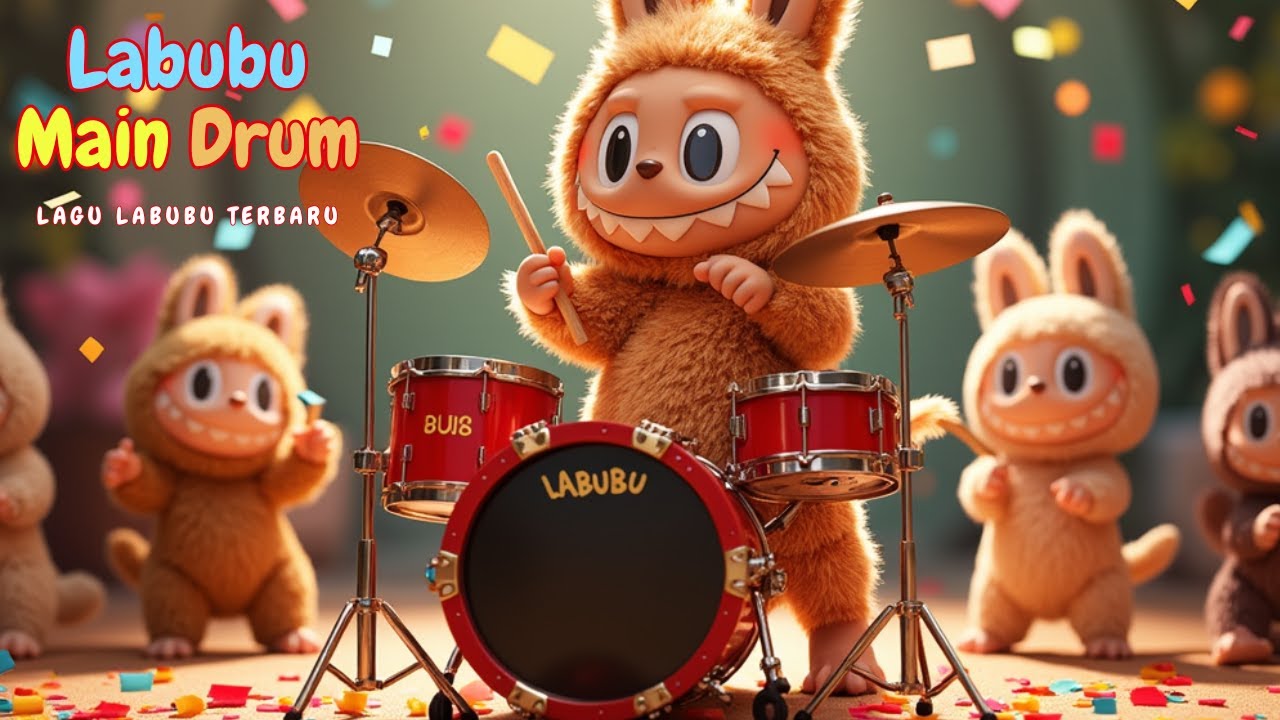 LABUBU BERMAIN DRUM #lagulabubu #laguanakbaru - YouTube
