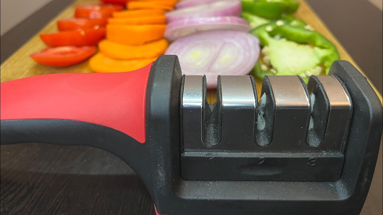 Rs 168 Professional Knife sharpener| How to sharpen a knife at home ...