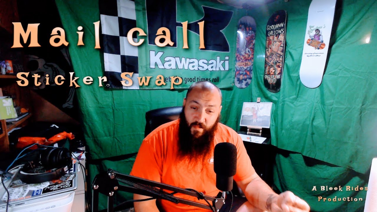 Mail call #3 :Farming biker & TheChestnutMtnTinman sticker swap. - YouTube