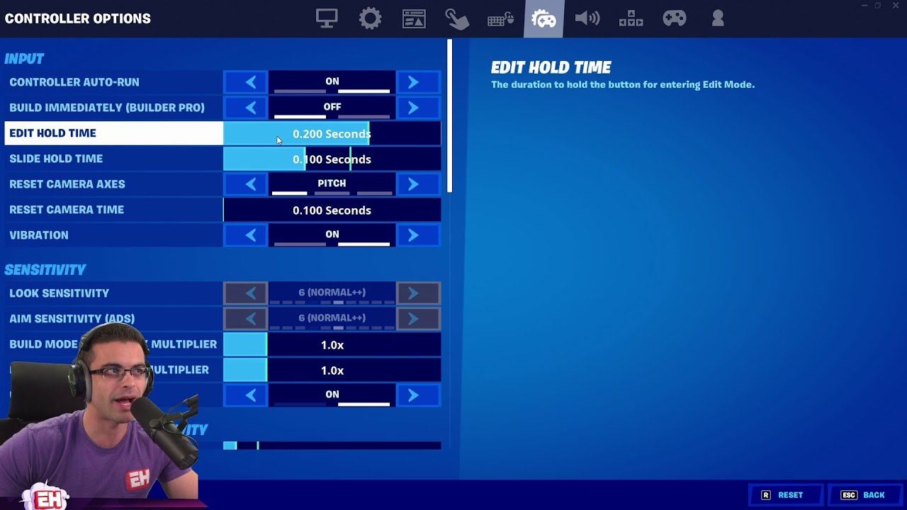 Nick Eh 30's Fortnite Settings - YouTube