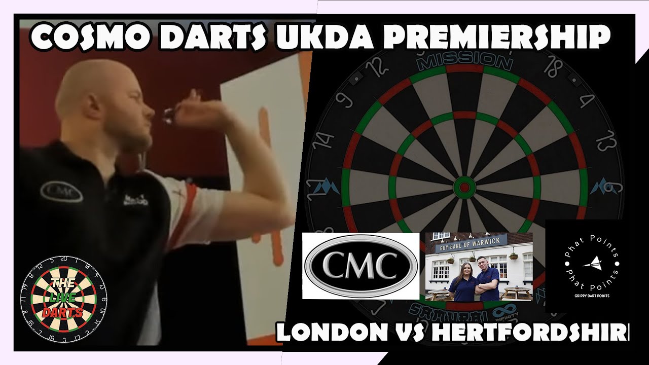 LIVE DARTS STREAM | Cosmo Darts UKDA Premiership | London vs ...