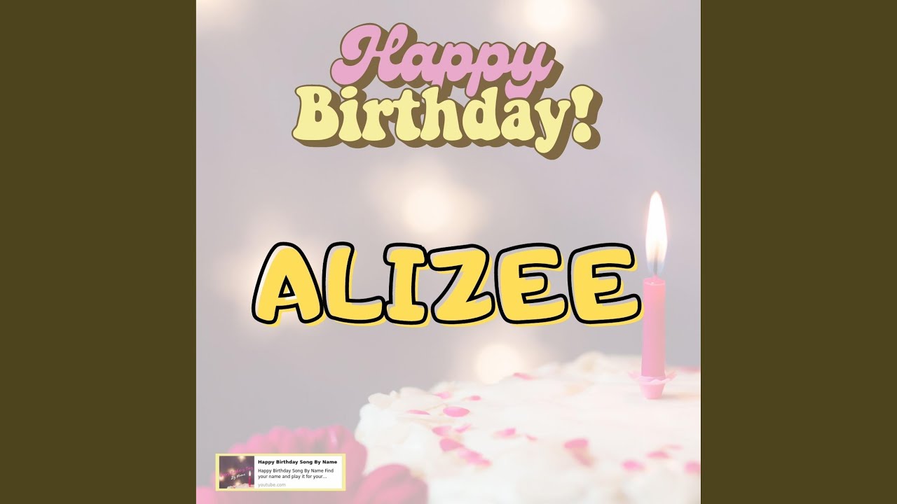 Happy Birthday Alizée Song - YouTube