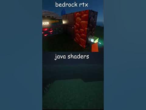 java shaders vs bedrock rtx! #minecraft #rtx #gaming - YouTube
