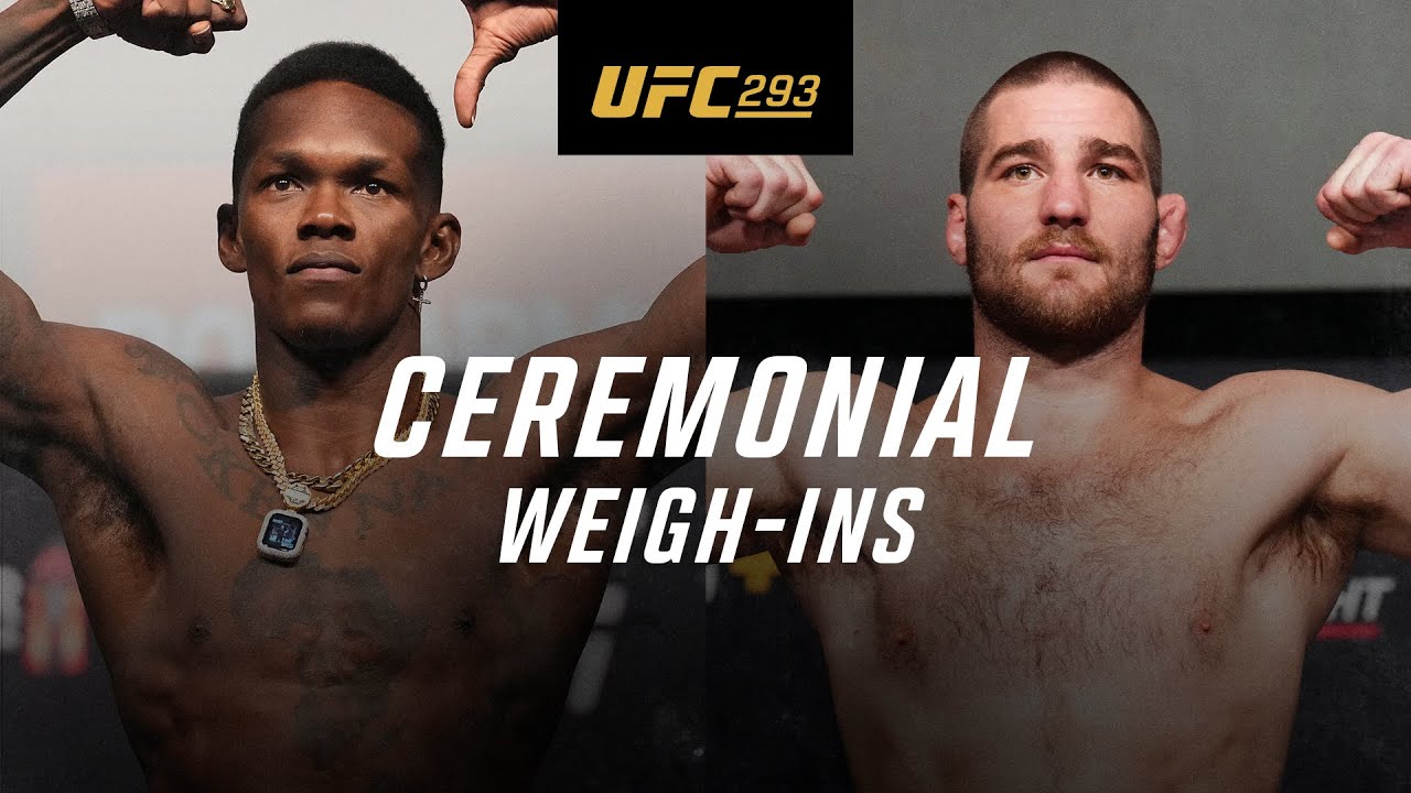 UFC 293: Ceremonial Weigh-In - YouTube