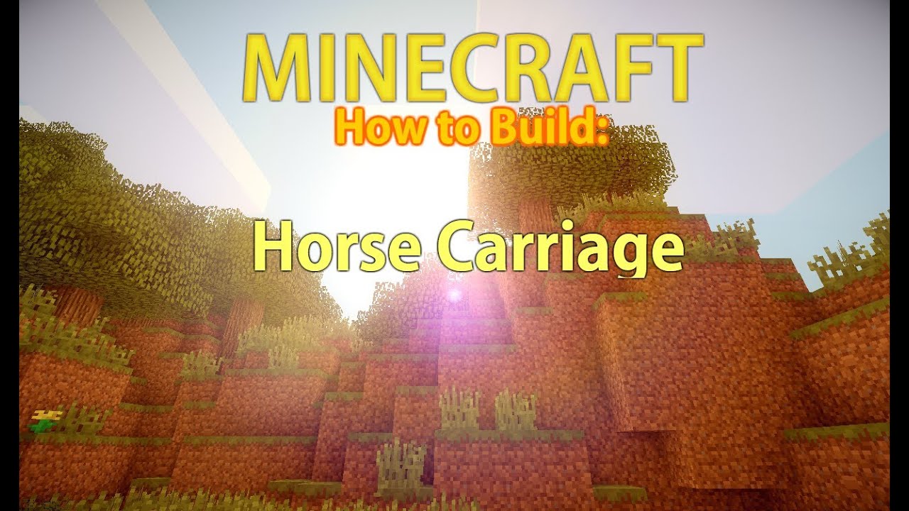 [Minecraft] - How to Build: Horse Carriage - YouTube