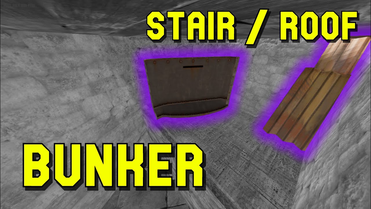 The 2x1 Roof / Stair Bunker - PTW Solo/Duo BUNKER in Rust 2024 - YouTube