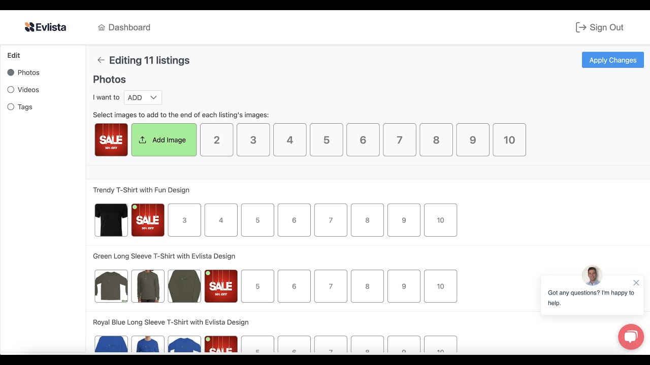 Bulk edit Etsy photos, videos, alt text and more with Evlista - YouTube