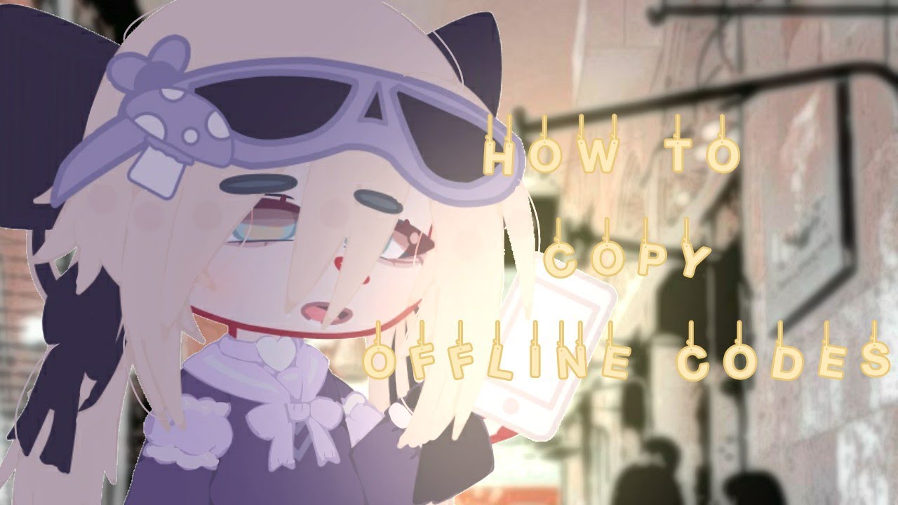 How to copy offline codes! | tutorial | gacha club | pause to read everything! - YouTube