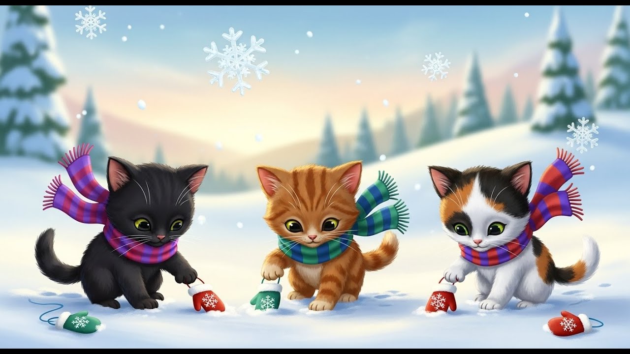 Three Little Kittens Lost Their Mittens 2 | Classic Nursery Rhyme ...