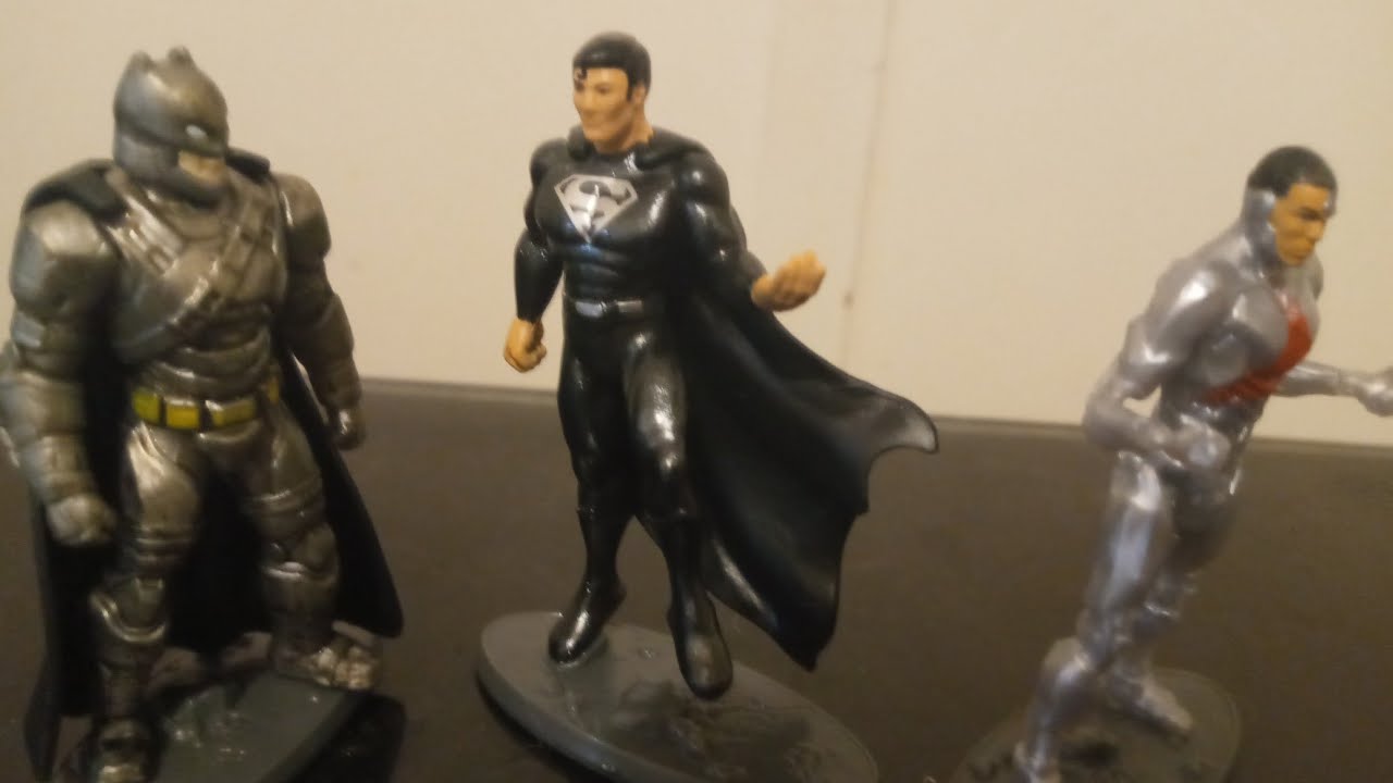 Mattel Dollar tree action figures DC Superman armored Batman cyborg ...