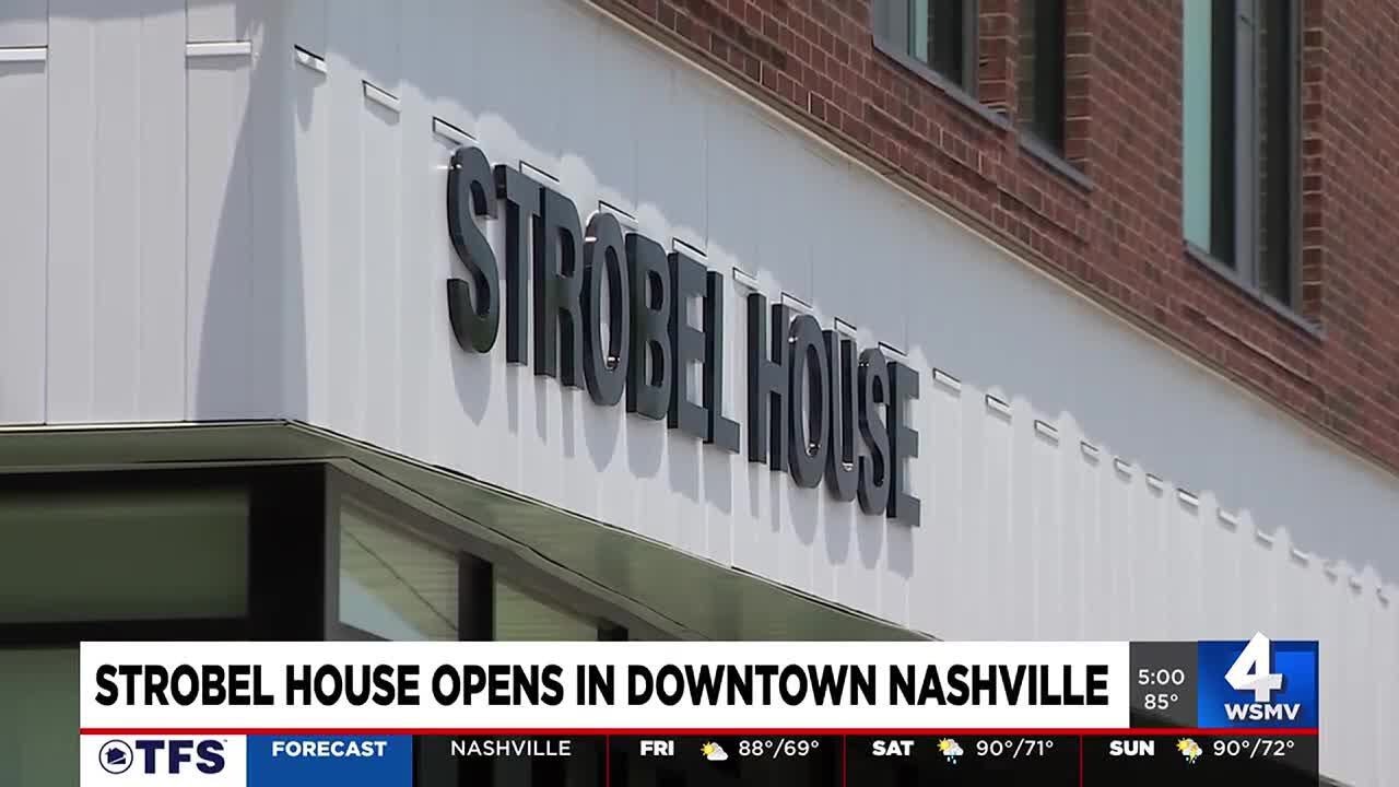 Strobel House opens in downtown Nashville - YouTube
