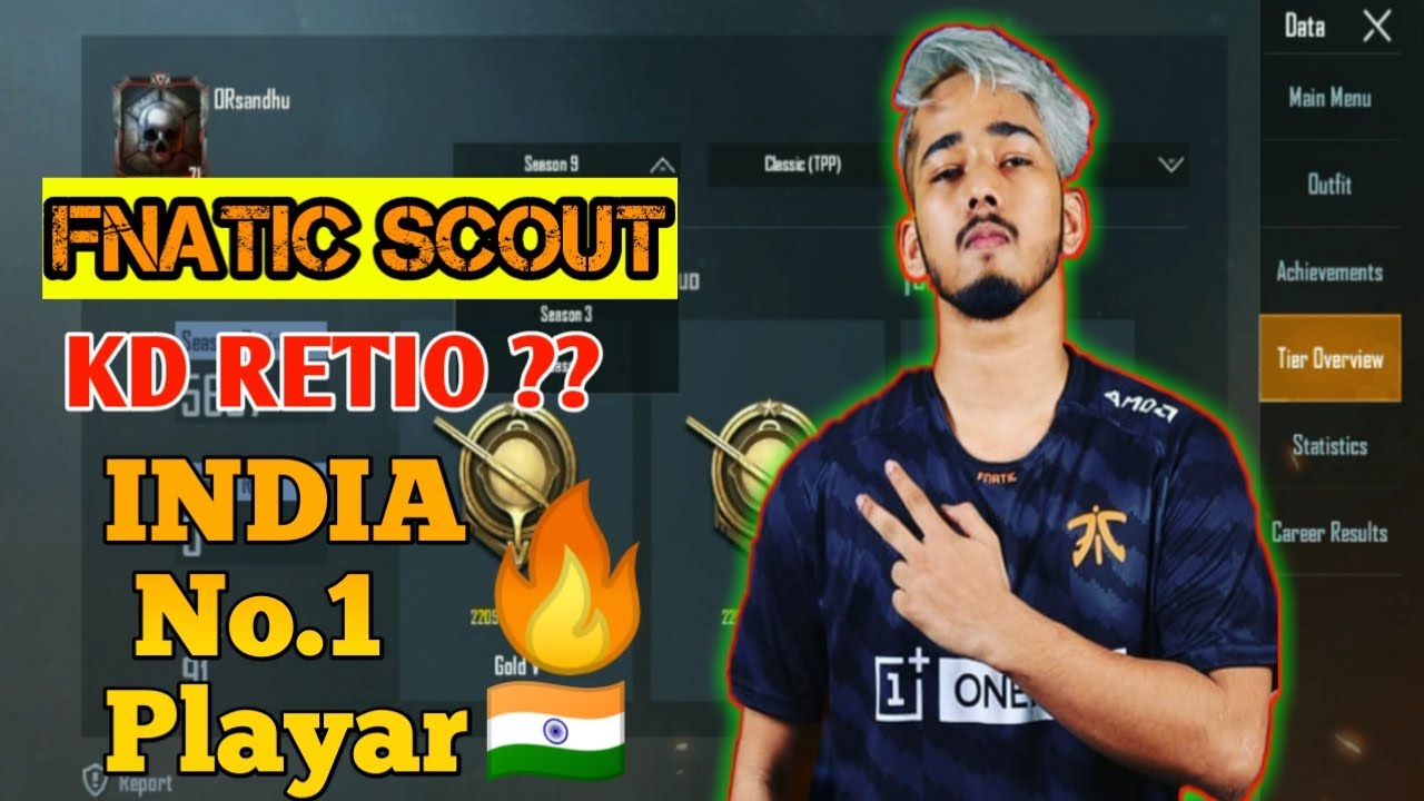 FNATIC Scout Season 10 PUBG Profile & Statistics Revealed | India No.1 ...