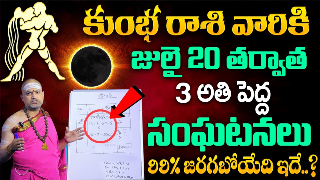 Kumba rasi july 2025 | Aquarius Sign 2025 | July Rasi Phalalu 2025 ...