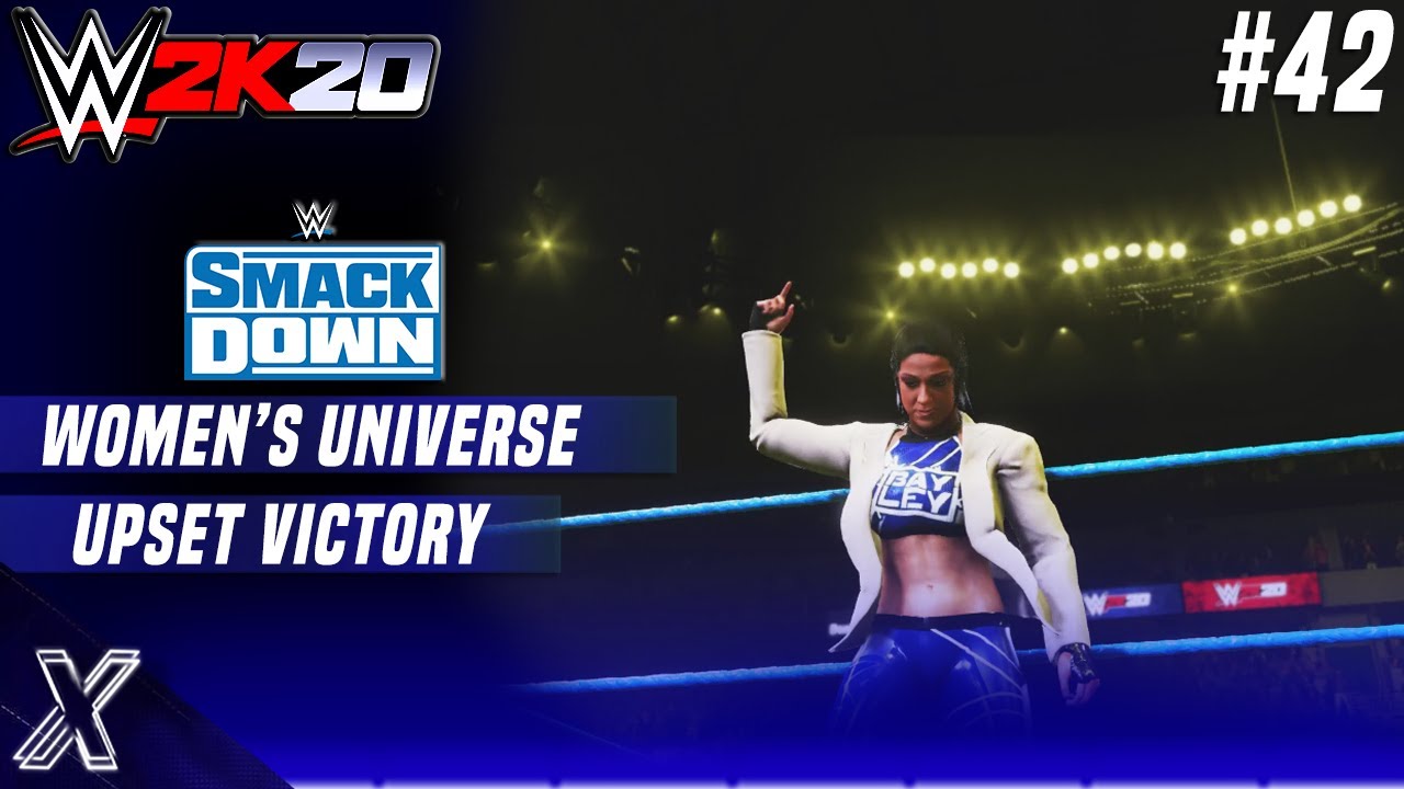 Wwe 2k20 Womens Universe Mode 42 Upset Victory Ps4 Youtube