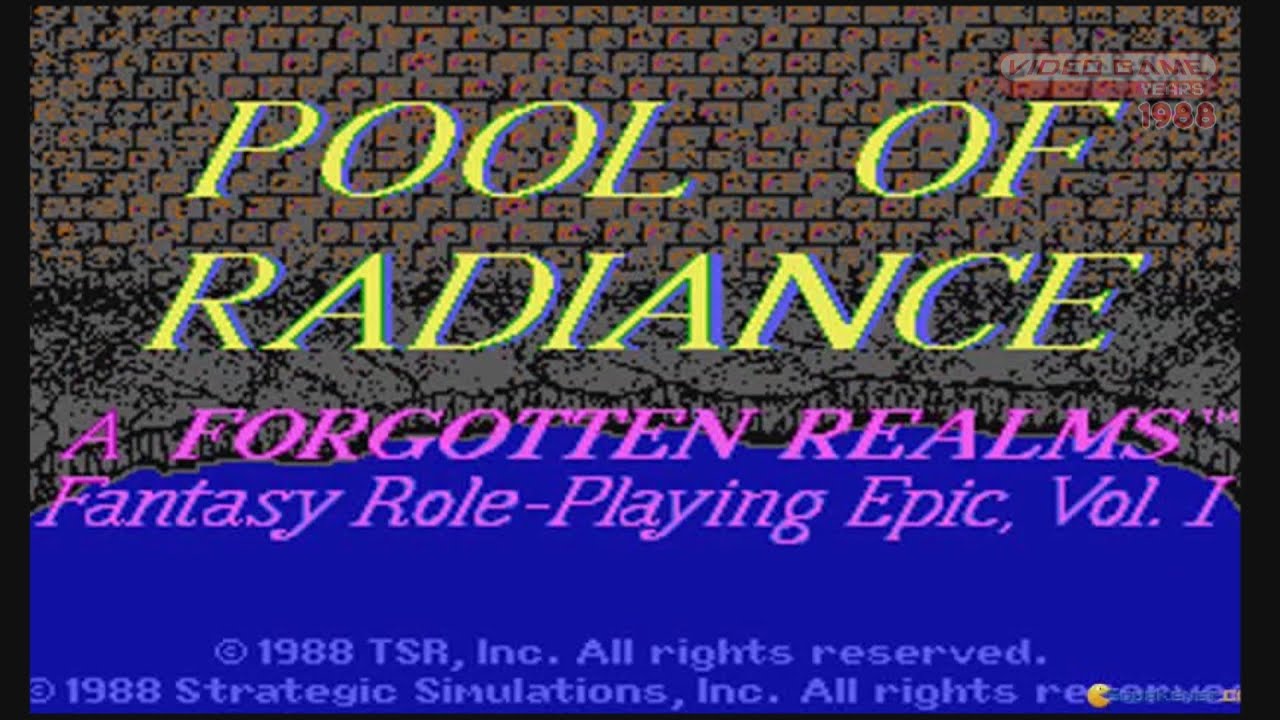 Pool of Radiance (PC, 1988) - Video Game Years History - YouTube