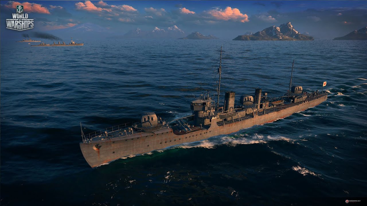 world of warship blitz gameplay using japanese destroyer wakatake - YouTube