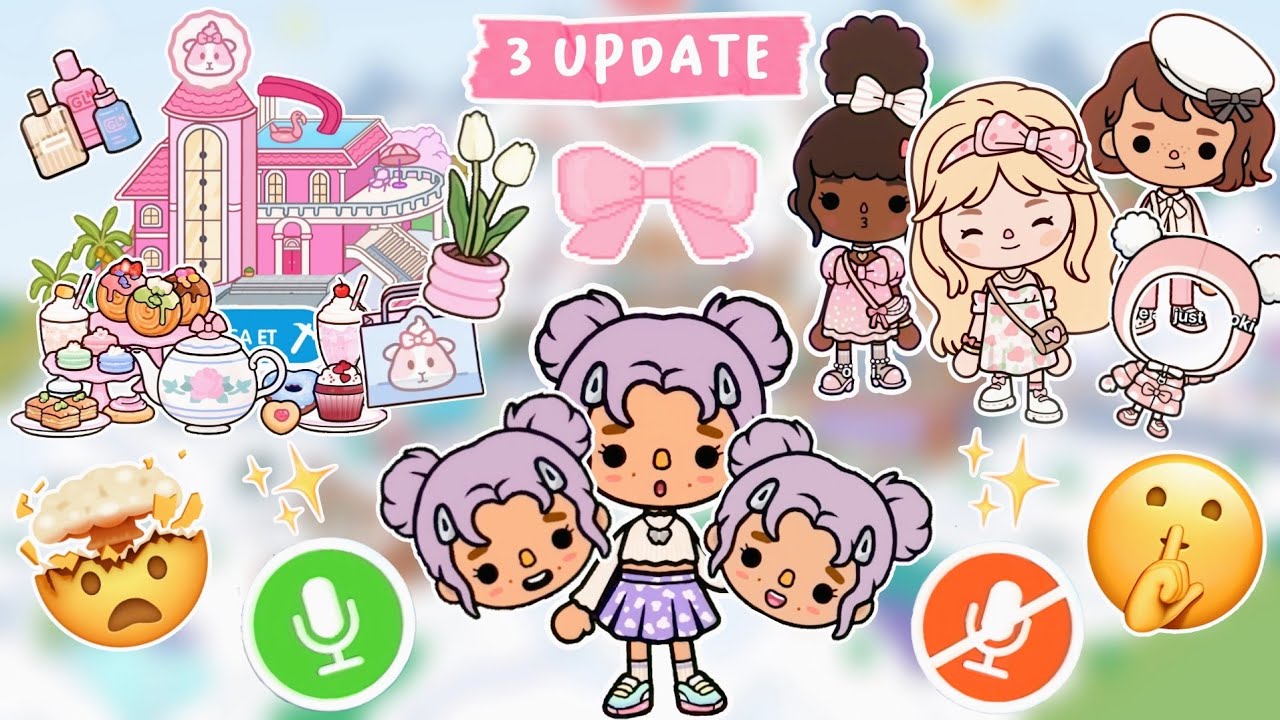 Toca Life World : NEW TALKING FEATURE + SUGAR PINK ESSENTIALS + STYLE ...