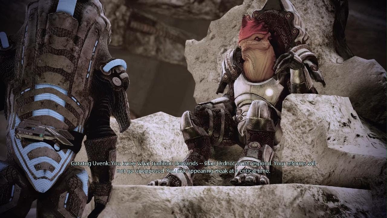 Wrex reunion Mass effect 2 - YouTube