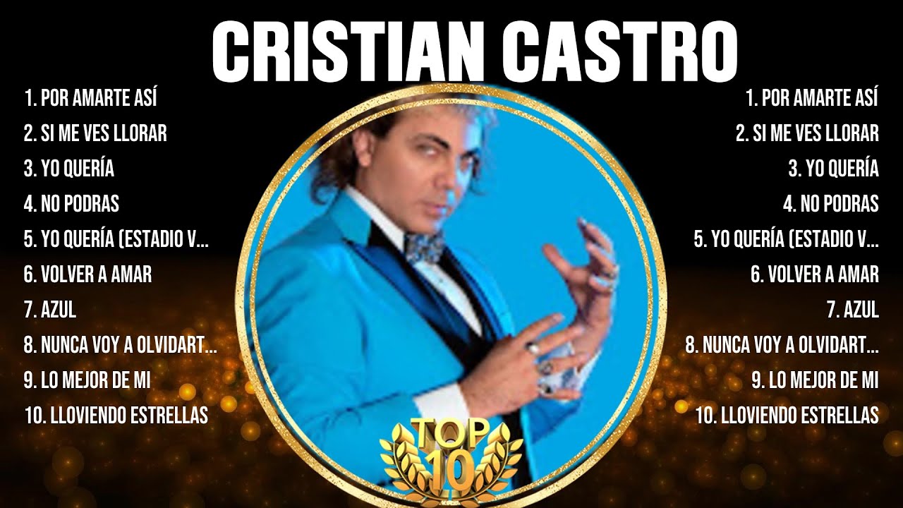 Cristian Castro ~ 10 Grandes Exitos, Mejores Éxitos, Mejores Canciones ...